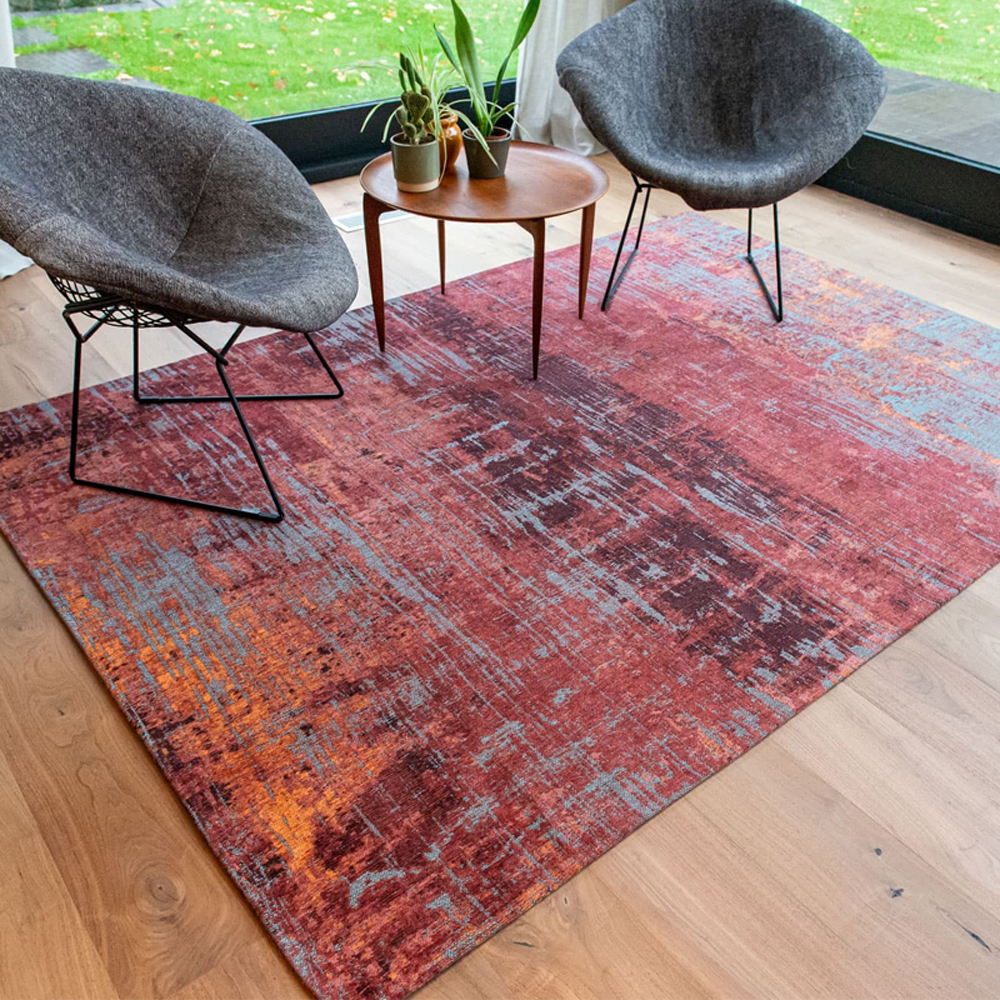 Louis De Poortere Atlantic Streaks Rug 9125 Nassau Red - Kings ...